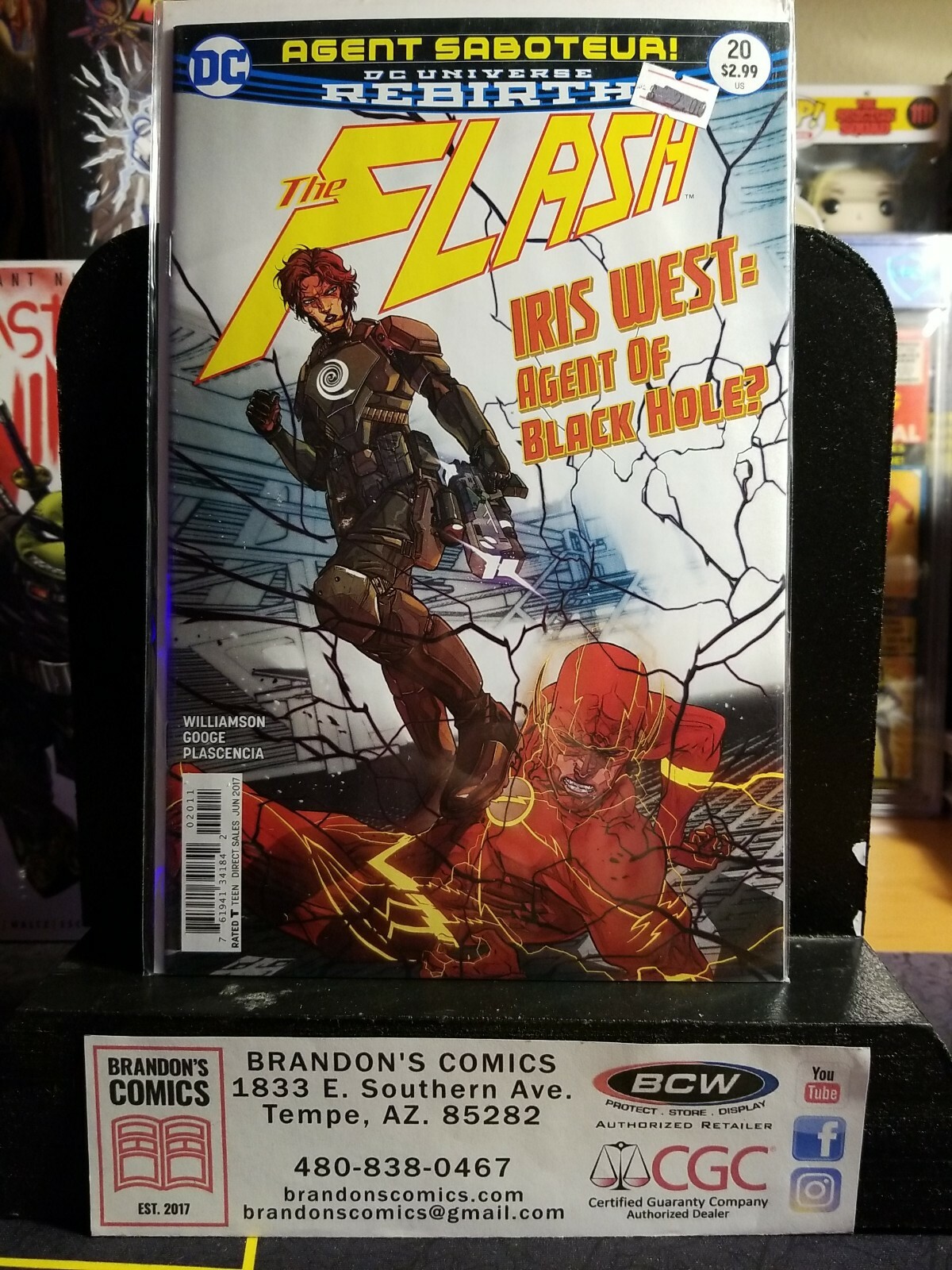 The Flash #20 Rebirth DC Comics 2017 Cover A Black Hole Negative Flash ...