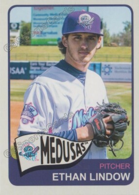 2019 Medusas de Lakewood BlueClaws Ethan Lindow RC Rookie Philadelphia ...