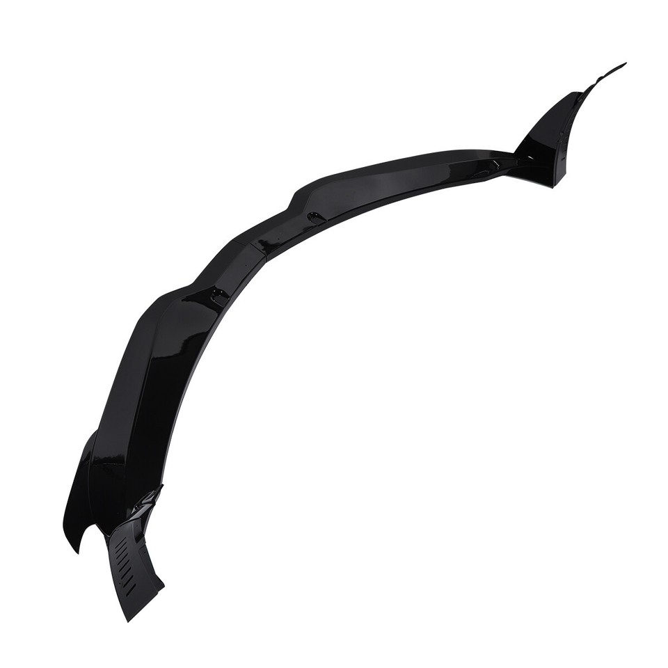 For 14-19 Corvette C7 Z06 Stage 3 Gloss Black Front Lip Splitter & Side ...
