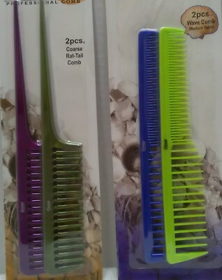 2 packs of shell shining Comb (2 packs) shell combs professional comb ...