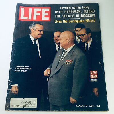 VTG Life Magazine August 9 1963 - W. Averell Harriman & Nikita ...