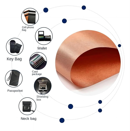 Copper EMF Protection Fabric Shielding RF & LF Electromagnetic Fields ...