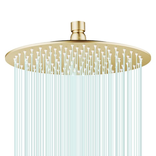 Round Rain Shower Head, SUS 304 Stainless Steel Universal 10 Inch ...