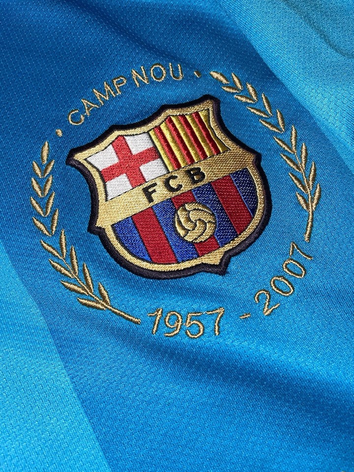 RONALDINHO 10 Barcelona Shirt - XL - 2007/2008 - Nike Barca Jersey Away ...