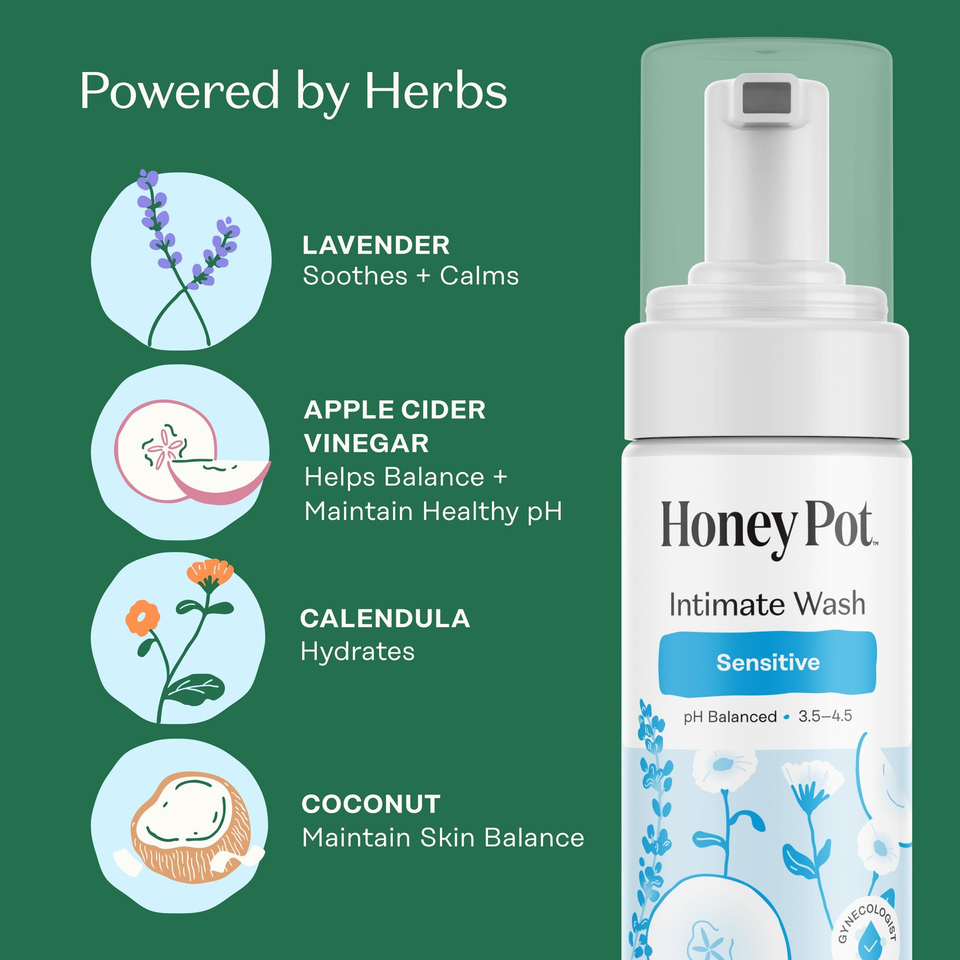 The Honey Pot Company - Sensitive Feminine Wash - Herbal Infused - PH ...