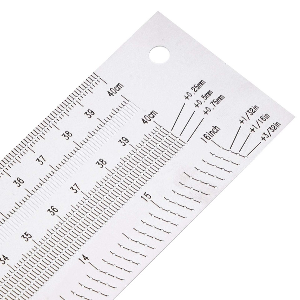 Ultra Precision Marking T Ruler cm line Ruler 12in 300mm Stainless ...