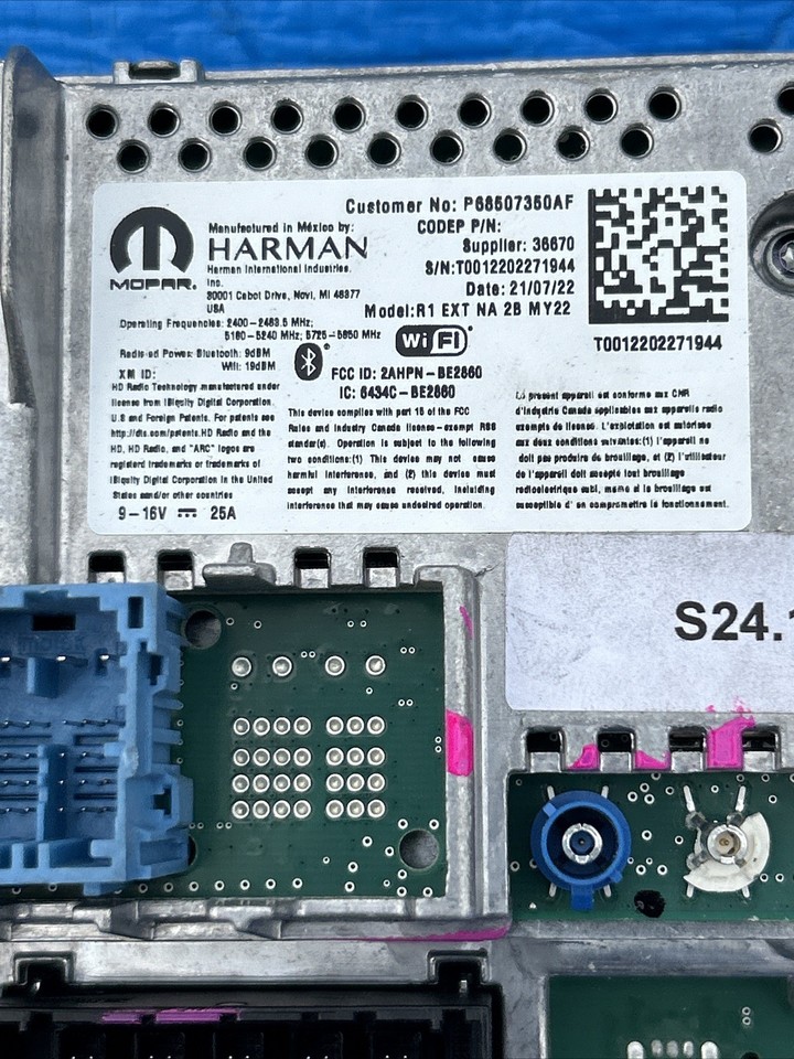 12” Mopar Multi Media Radio Receiver 2022 Ram 2500 3500 68507350AF ...