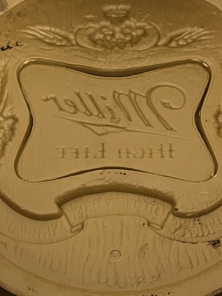Miller High Life Round "Barrel" Faux Wood Sign EUC VTG 18x18 | eBay