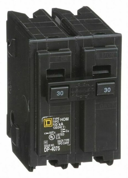 Square D HOM230 30 Amp 2 Pole Circuit Breaker for sale online | eBay