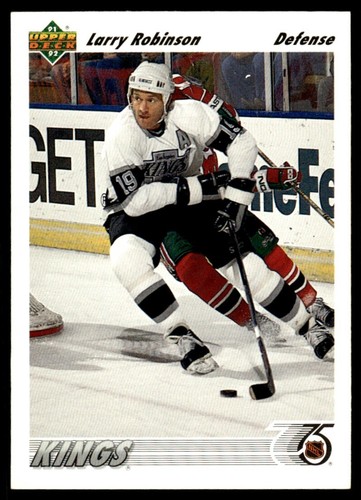 1991-92 Upper Deck #499 Larry Robinson Los Angeles Kings | eBay