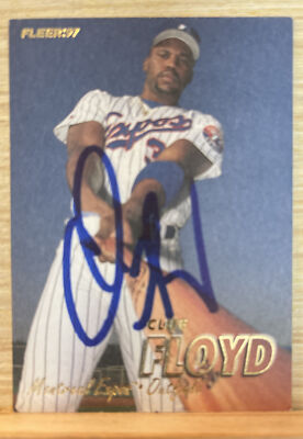 Cliff Floyd Montreal Expos, 1997 Fleer #379 signed baseball card | eBay