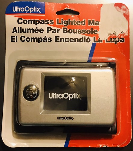 ULTRAOPTIX Compass Lighted Magnifier with sleeve Model BC-LM NEW OLD ...