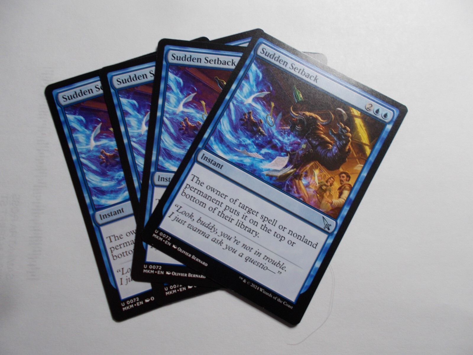 Sudden Setback x3 MTG MAKM Blue Uncommon Instant NM/M | eBay