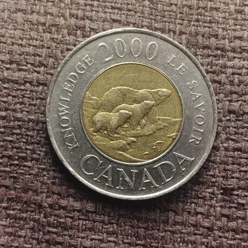 2000 Canadian $2 Dollar Path of Knowledge - Mother and Cubs Toonie Coin ...