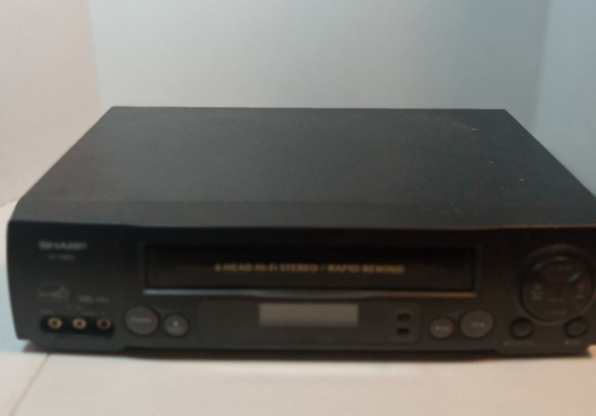 Sharp VC-H822 VCR VHS Tape Player/Recorder 4Head Hi-Fi Black Tested ...