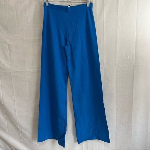 Organic Basics Womens Core Straight Leg Pants Azure Blue Medium | eBay