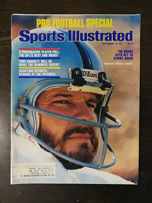 Sports Illustrate September 19, 1977 Kenny Stabler Oakland Raiders NFL ...