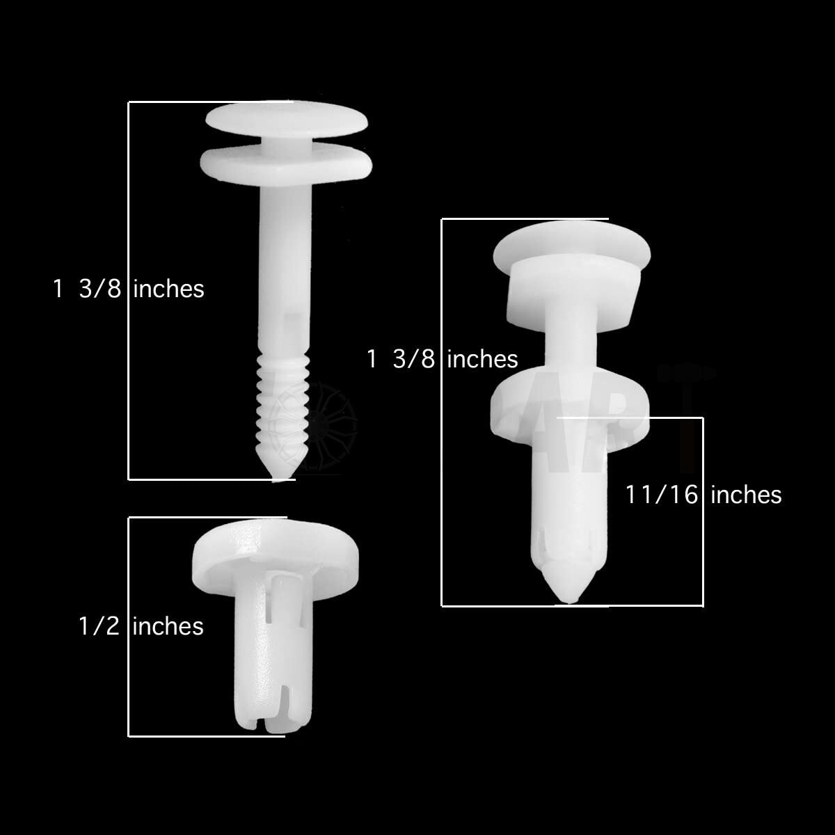 50x Door Trim Panel Retainer Clips For Chevy K1500 Suburban 1995 1996 ...