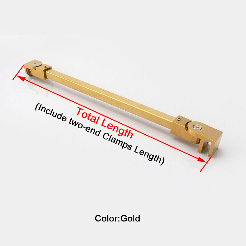 Stainless Steel Wall to Glass Support Rod Frameless Shower Panel ...