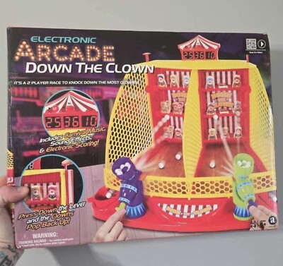 Electronic Arcade Down The Clown Game One / Two Players Music / Sound ...