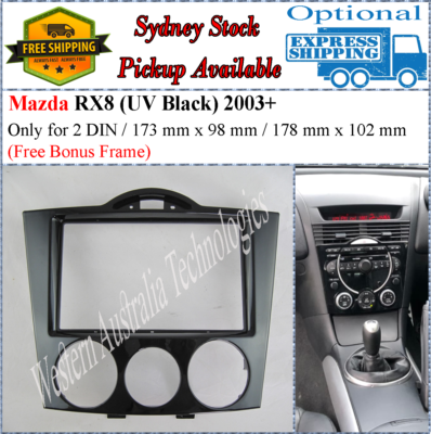 Fascia facia Fits Mazda RX8 RX 8 RX-8 2003-2008 Double Two 2 DIN Dash ...