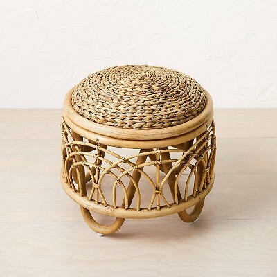 Tenaya Rattan Ottoman Natural - Opalhouse designed with Jungalow | eBay