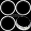Set of 4 17" CHROME WHEEL TRIM RINGS Beauty Rims Ring Glamour Band fit ...