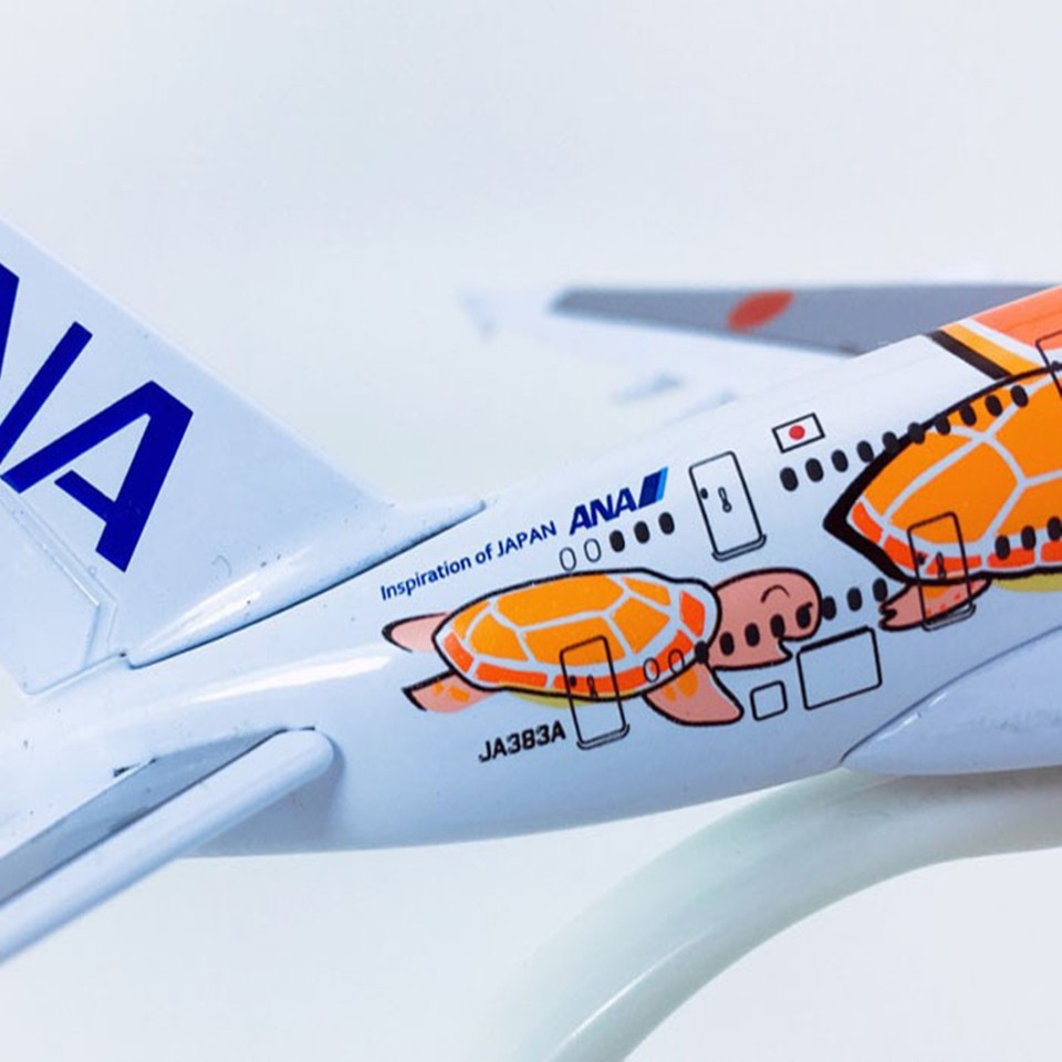 1/500 15cm Aircraft ANA Sea Turtle Painting A380 Alloy Diecast Plane ...