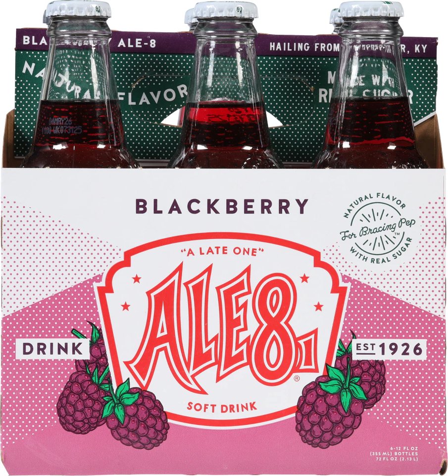 Blackberry Ale-8-One Ale 8 Soda Pop Glass Bottles - 6 BOTTLES 12oz Ό | eBay