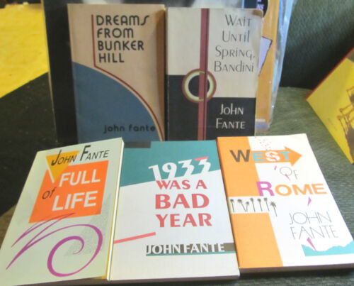 5 book lot john fante dreams from bunker hill wait until spring bandini ...