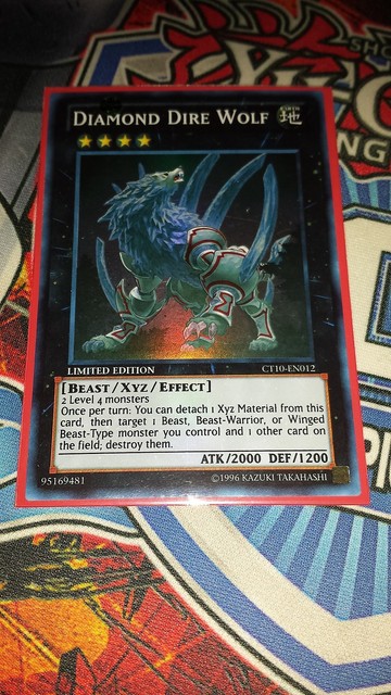 Diamond Dire Wolf - CT10-EN012 - Super Rare - Limited - M/NM Yugioh | eBay