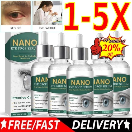 Nano Eye Drops Serum, Natural Nano Lubricant Eye Drops for Dry Eye ...
