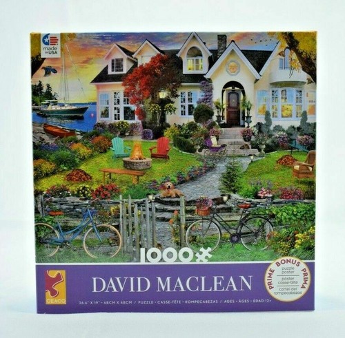 Pre Owned Ceaco David Maclean Coastal Escape 1000 Piece Jigsaw