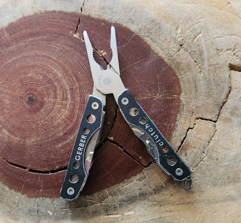 Gerber Clutch Mini Multi Tool Pliers Knife Etc. Black - Great Condition ...