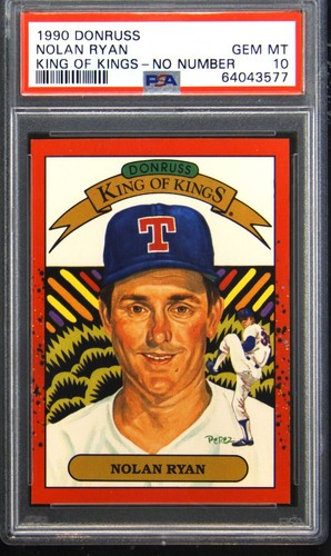 1990 DONRUSS KING OF KINGS NO NUMBER NOLAN RYAN PSA 10 | eBay