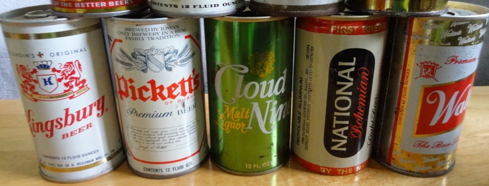 Beer Cans Lot , steel and aluminum 12 beer can total | eBay