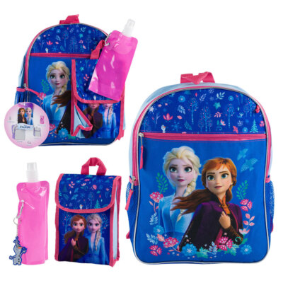 Disney Frozen Elsa Anna Kids Girl School Backpack Lunch Bag Keychain 5 ...