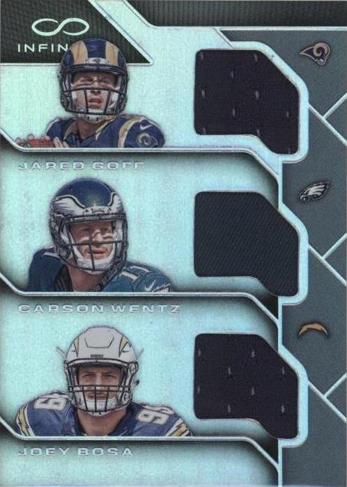 2016 Panini Infinity - RPS Trios Materials #RTM-1 Jared Goff, Carson ...