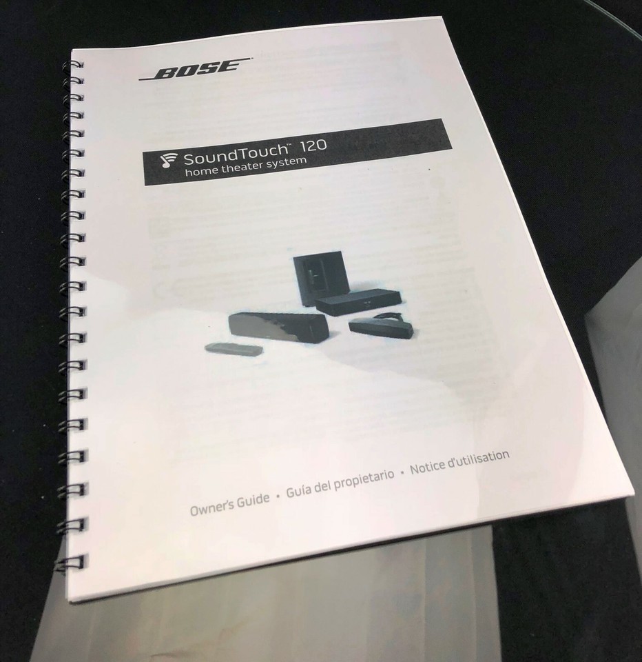 Bose SoundTouch 120 Home Theater System Owners Manual User Guide ...