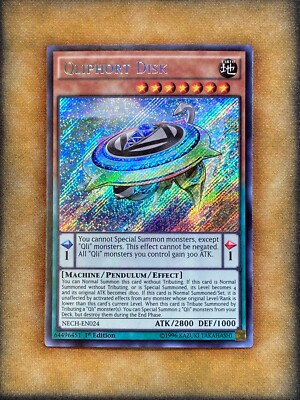 Yugioh Qliphort Disk NECH-EN024 Secret Rare 1st Ed NM | eBay