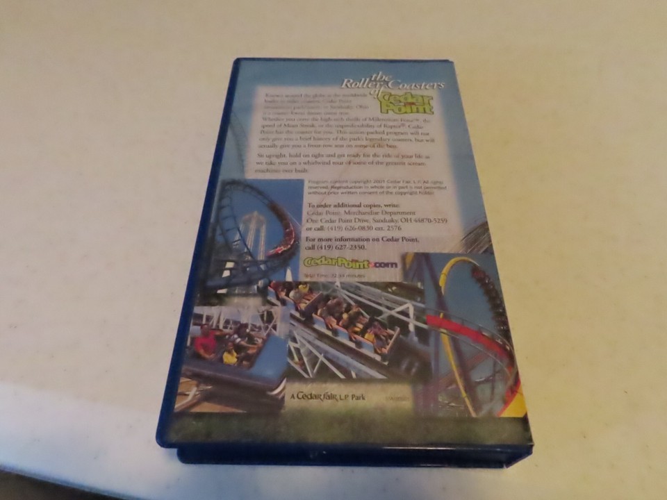 The Roller Coasters of Cedar Point - VHS | eBay