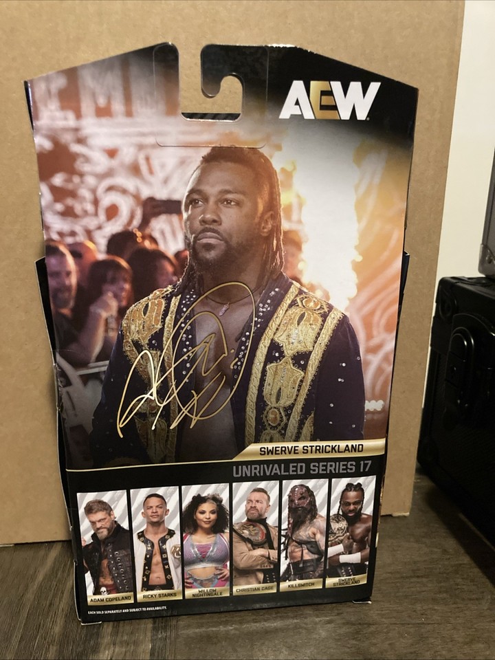 Jazwares AEW Swerve Strickland Collectible Action Figure Unrivaled ...