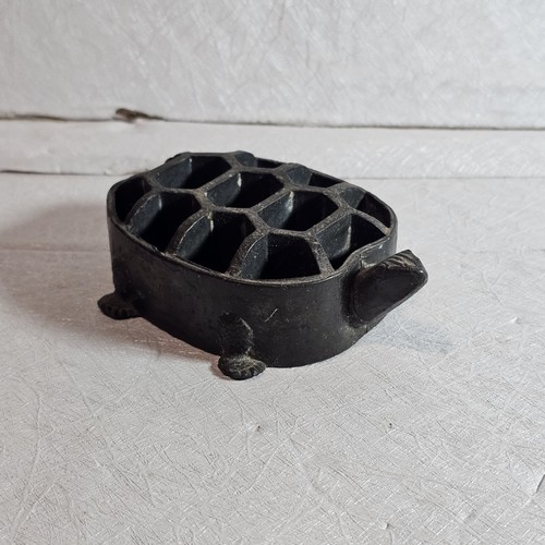 Vintage Metal Japanese Turtle Flower Frog Floral | eBay