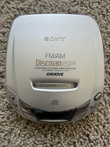 Sony Discman ESP2 Groove Model No. D-F415 CD Player FM/AM Radio Tested ...