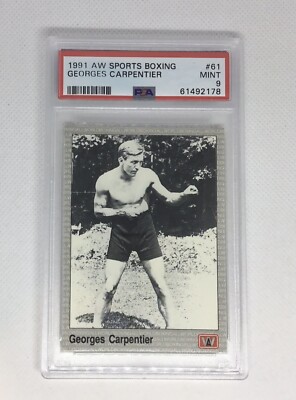 1991 AW Sports Boxing HOF Georges Carpenter #61 PSA 9 LOW POP | eBay