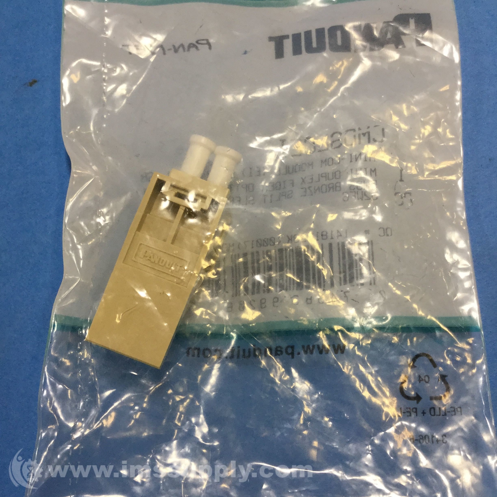 Panduit MINI-COM LC Sr./Sr. Fiber Optic Adapter Module - modular insert ...
