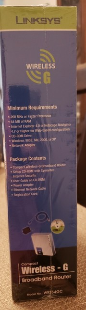 Linksys WRT54GC 54 Mbps 4-Port 10/100 Wireless G Router for sale online ...