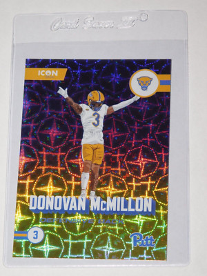 2024 ONiT ATHLETE PITT PANTHERS ICON SERIES DONOVAN MCMILLON CARD #IC-1 ...
