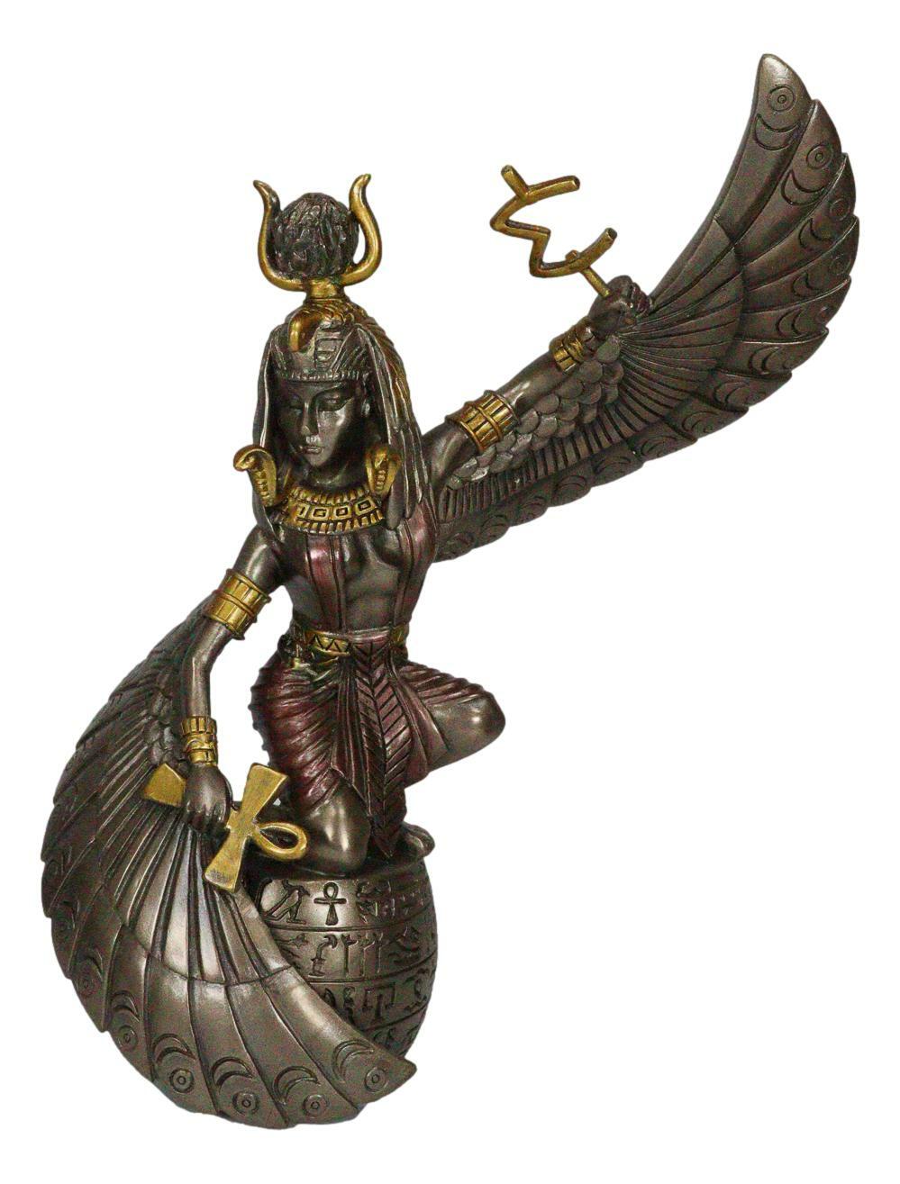 Ebros Gift Egyptian Goddess Mother Isis RA Holding Ankh Figurine 23cm H ...