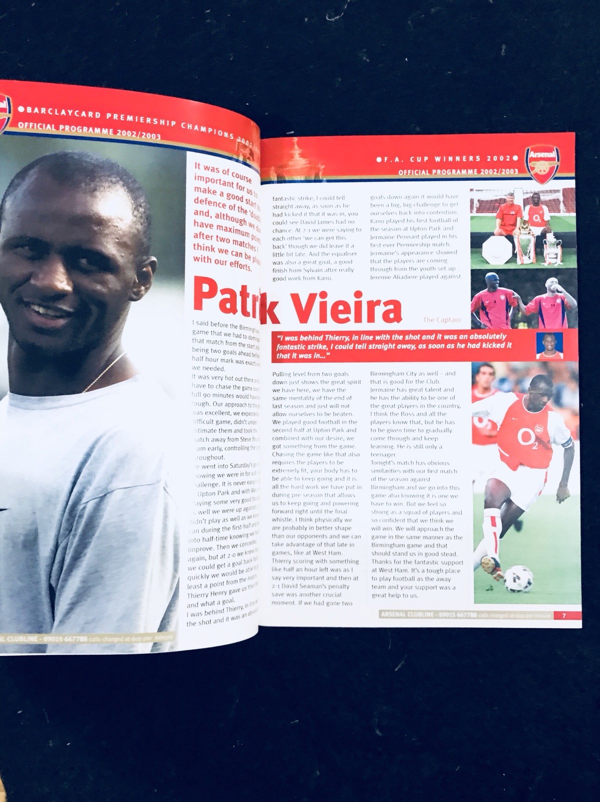 The official Arsenal Magazine :Golden Era of Henry,Beckham,Wenger 2003/ ...